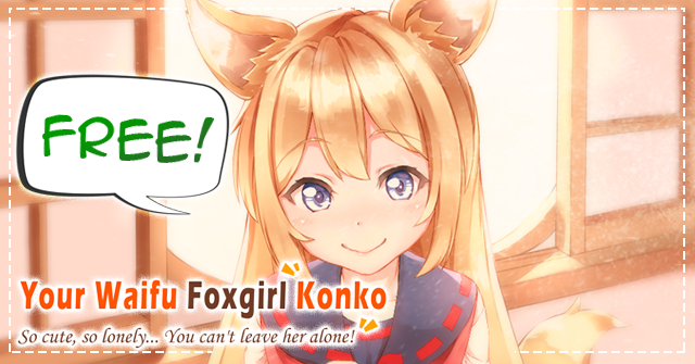 [FREE] [Live2D] [All-Age] Your Waifu Foxgirl Konko [English Ver.]